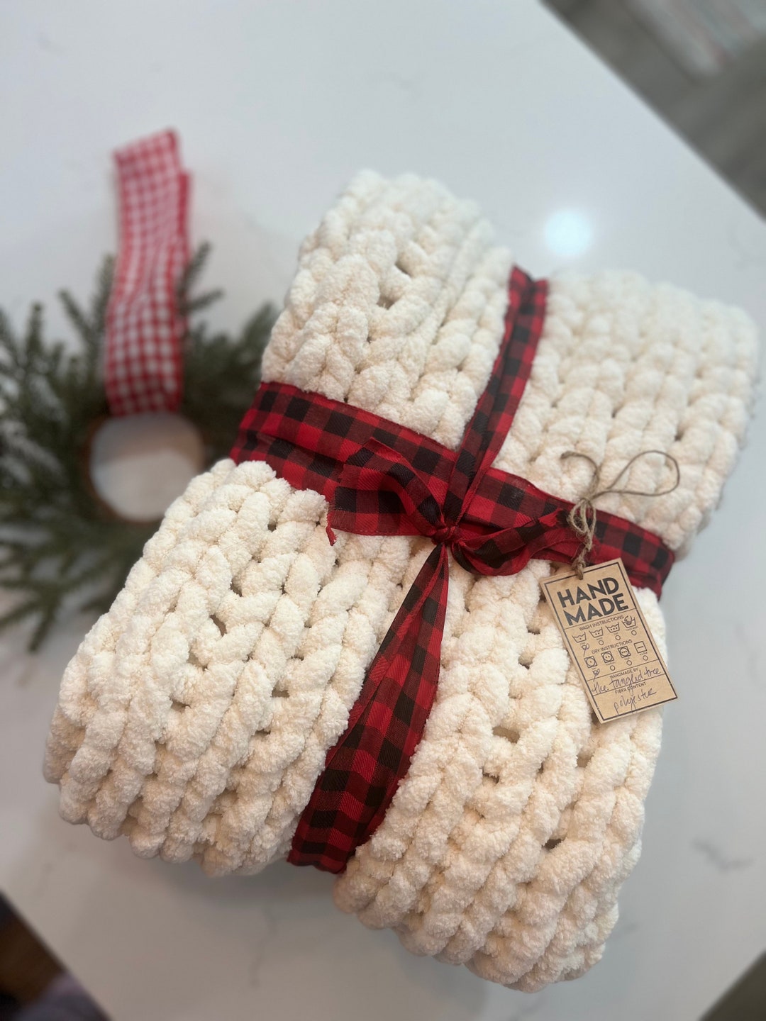 Handmade Chunky Knit Blanket Made by Dutch Artisan - Etsy