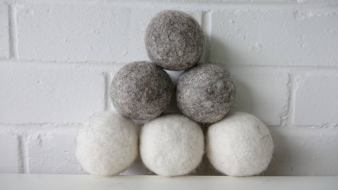 Felted Wool Dryer Balls, Natural Fabric Softener, Eco-friendly and ...