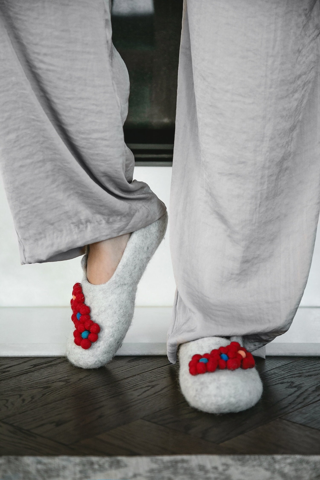 Felt Felted Wool Slippers for Women / Wool Clogs / Boiled Wool House ...