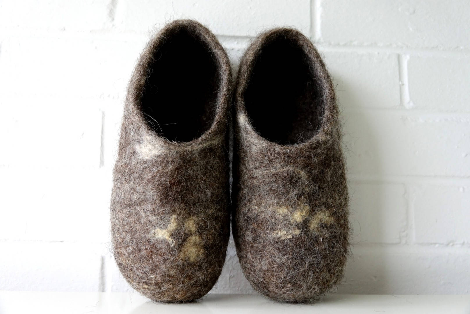 Felt Felted Wool Slippers / Clogs / House Shoes / Mules/ - Etsy