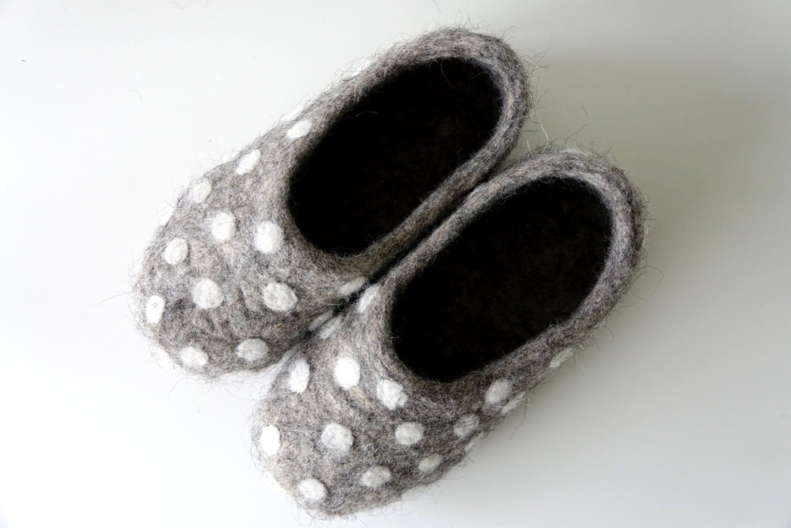 Felt Felted Wool Slippers / Clogs / House Shoes / Mules/ - Etsy UK