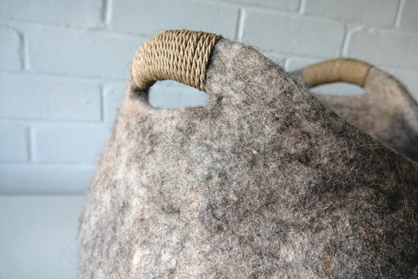 Felt Storage Basket / Felted Laundry Basket / Wool Laundry Hamper ...