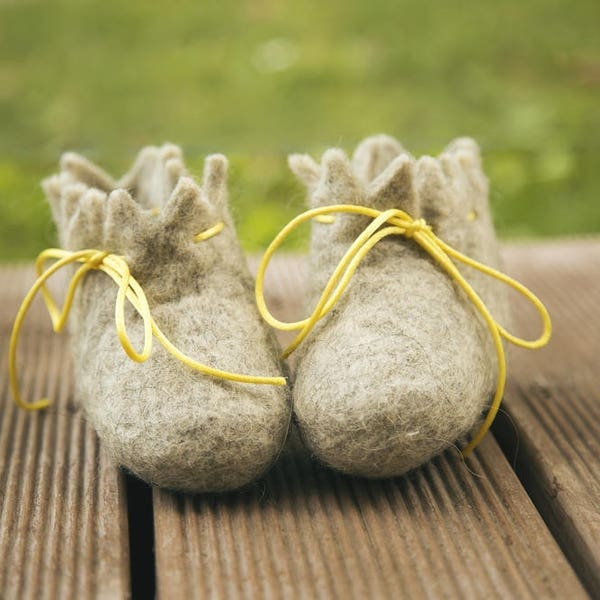 Felt Baby Booties - Etsy
