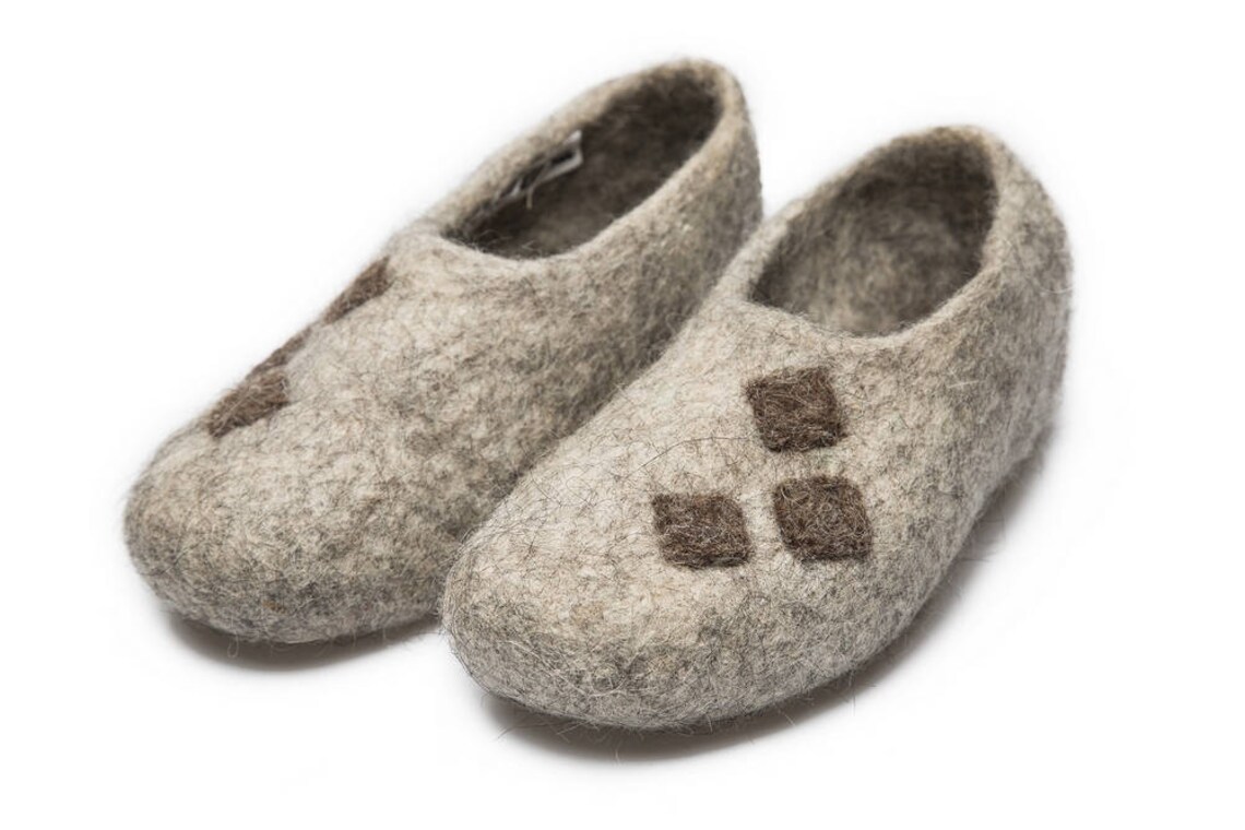 Felted Wool Slippers / Wool Slipper for Women / Boiled Wool - Etsy
