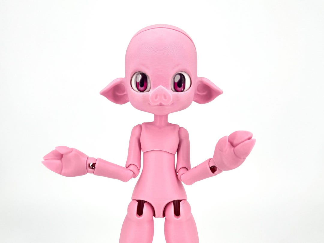 MADE to ORDER BJD, Ball Jointed Doll, Articulated Doll, Pig Doll, Piggy ...