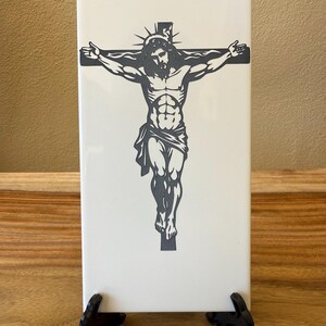 Engraved Religious Art, Ceramic Tile, Wall Hangings, Displayed Art - Etsy