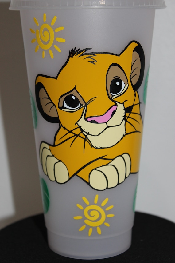 Simba Inspired Color Changing Cup Tumblers & Water Glasses Drink ...
