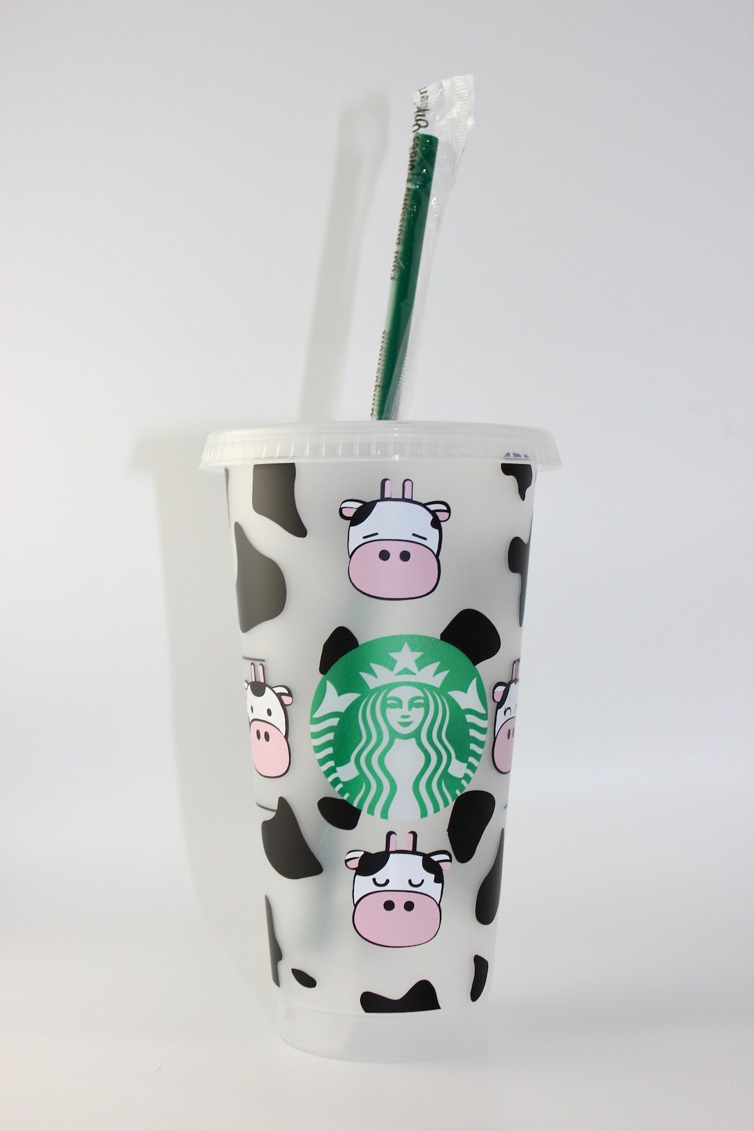 Cow Print Reusable Cold Cup - Cow to Go Cup - Country Themed Starbucks ...