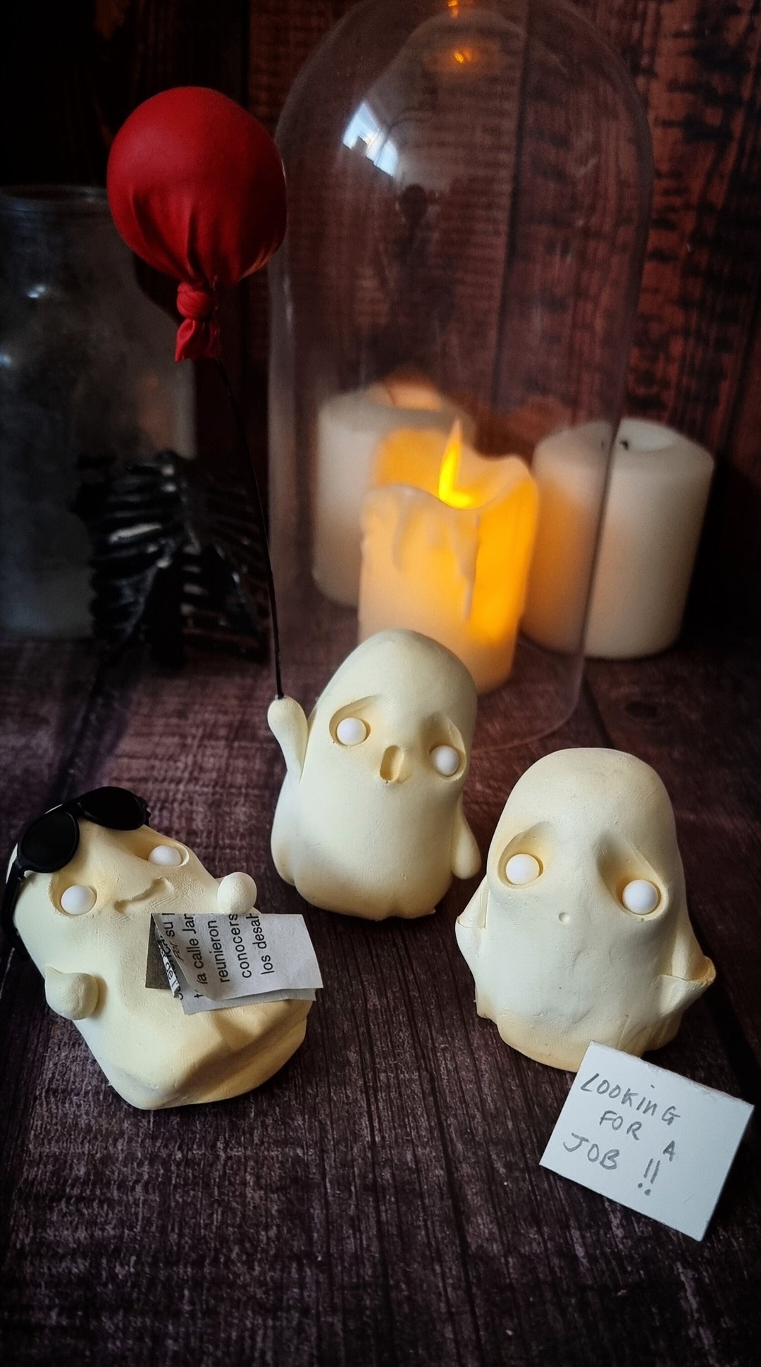 GHOST FIGURE - Artdoll ,home Spooky Decor, Halloween ,set ,haunted ...