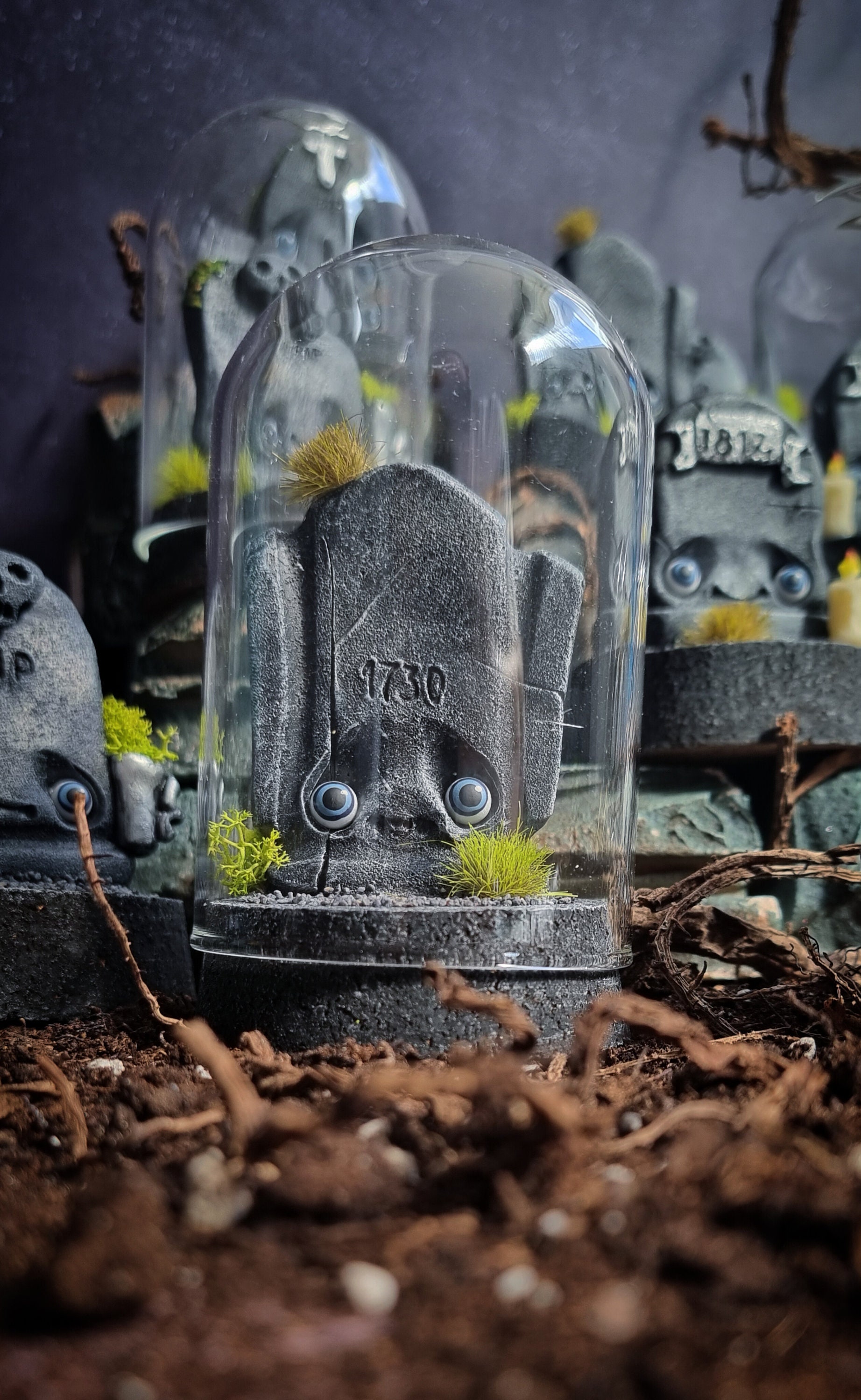 TUMBSTONE DOME - Home Decor Spooky - Tomb Gothic Ornament Darknes ...