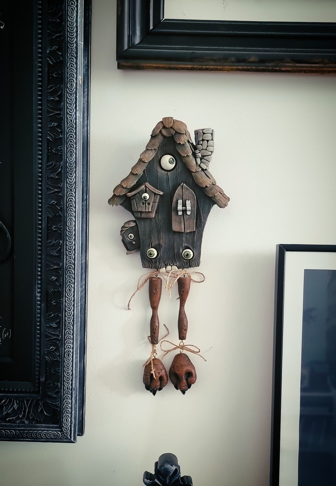 BABA YAGA HOUSE- Artdoll Fairytale Handmade Unique Home Decor Halloween ...