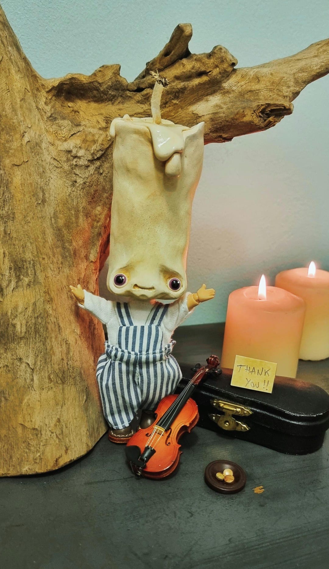 CANDLE DOLL- Ooak Obitsu Artdoll Halloween Spooky Candle Spooky Sweety ...