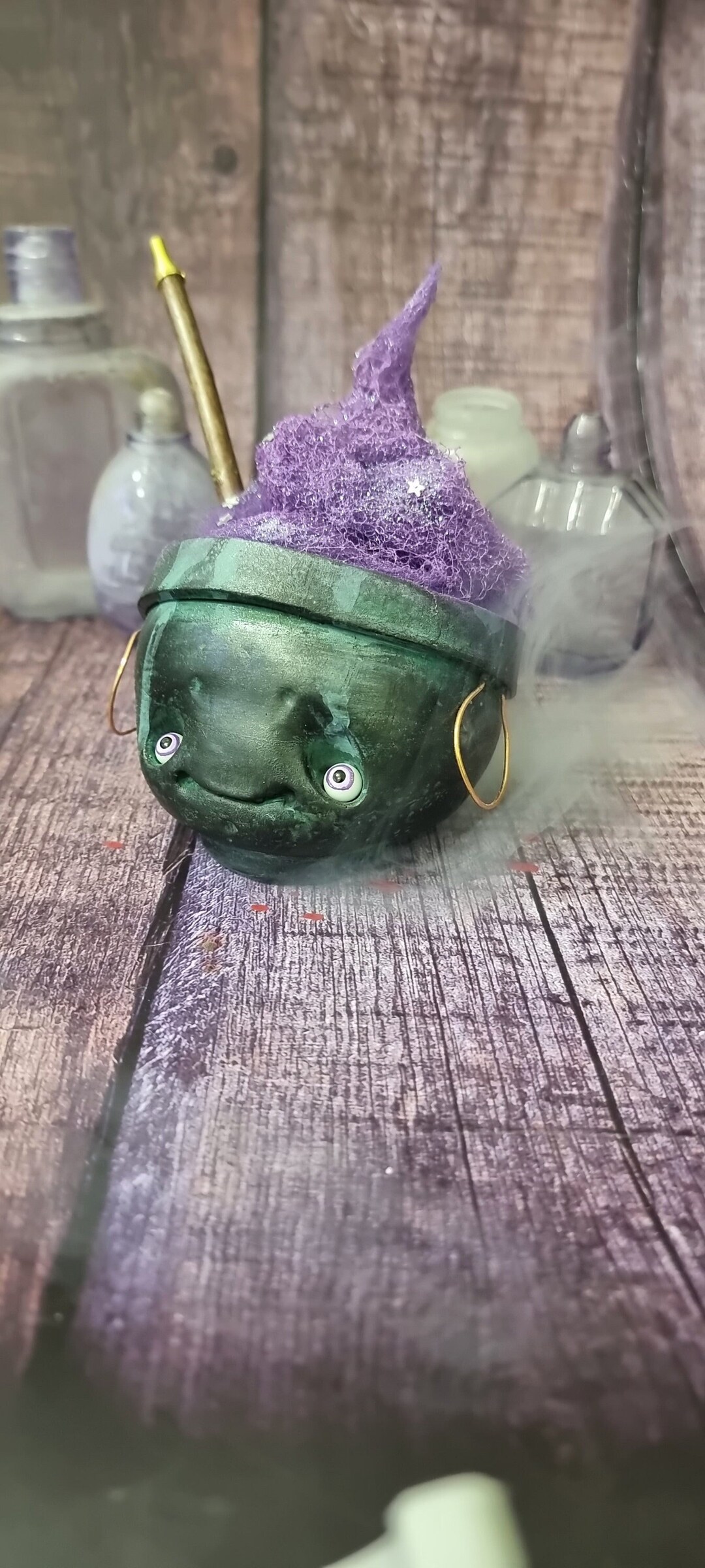 MAGIC CAULDRON - Artdoll Home Decor Witchy Pot Lamp Witchcraft Altar ...
