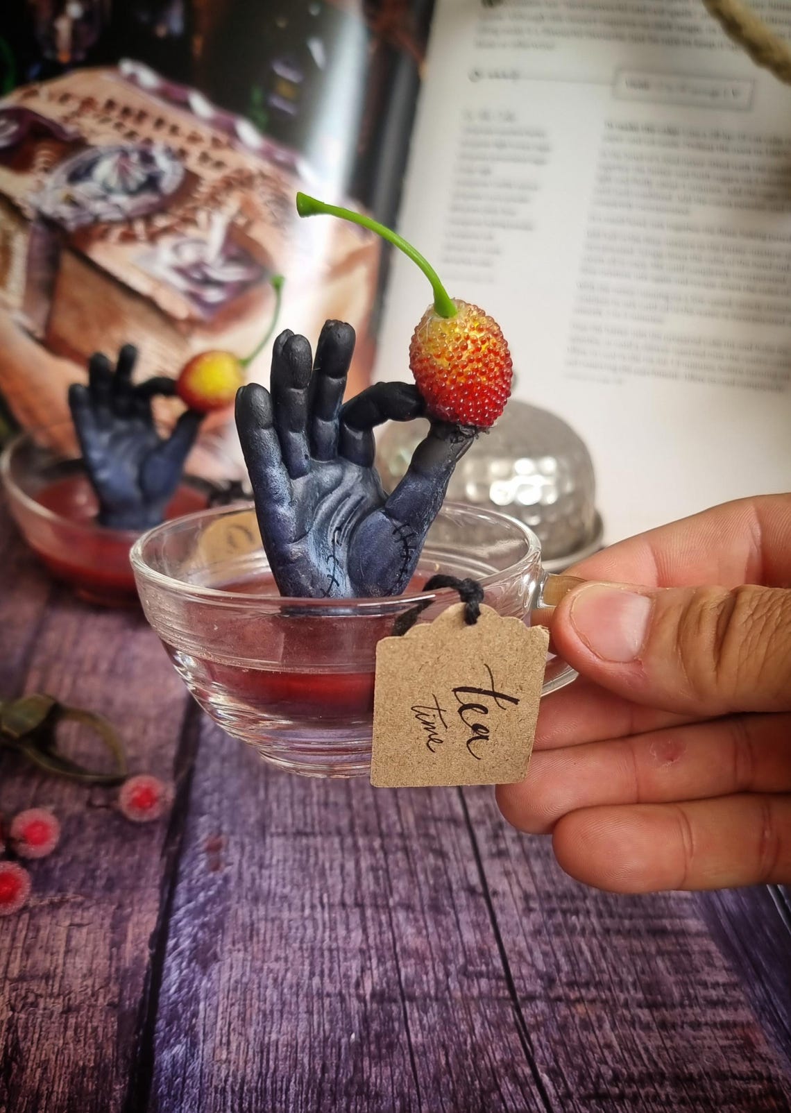 ZOMBIE CUP - Zombie Halloween Home Spooky Decor Tea Gift Handmade ...