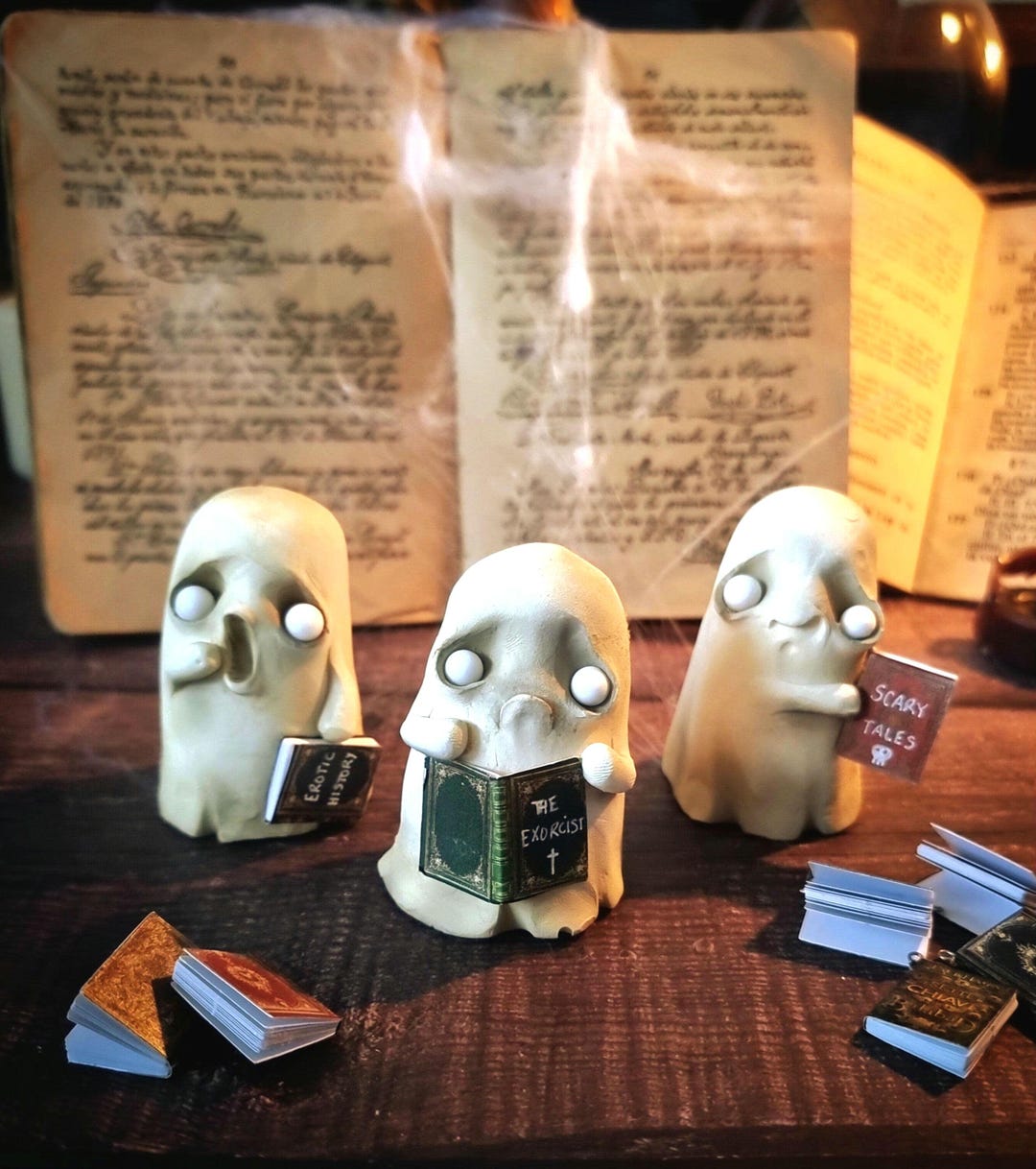 GHOST FIGURE - Artdoll ,home Spooky Decor, Halloween ,set ,haunted ...