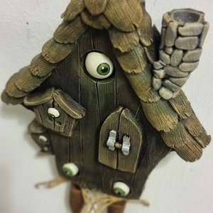 BABA YAGA HOUSE- Artdoll Fairytale Handmade Unique Home Decor Halloween ...