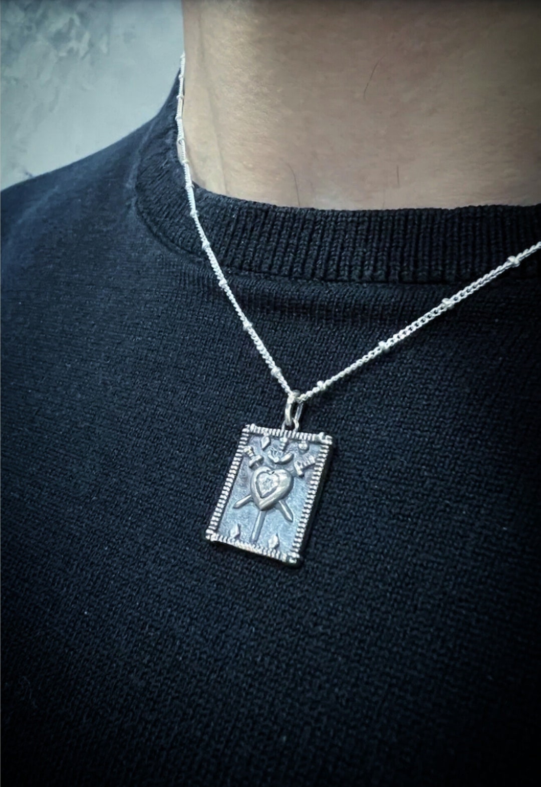 ESOTERIC NECKLACE- Charm Silver ,gift for Her, Unisex Jewelry Xmas ...