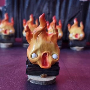 FIRE- Zombie Bonfire Creepy Sculpture Artdoll ,dark Aesthetic, Creepy ...