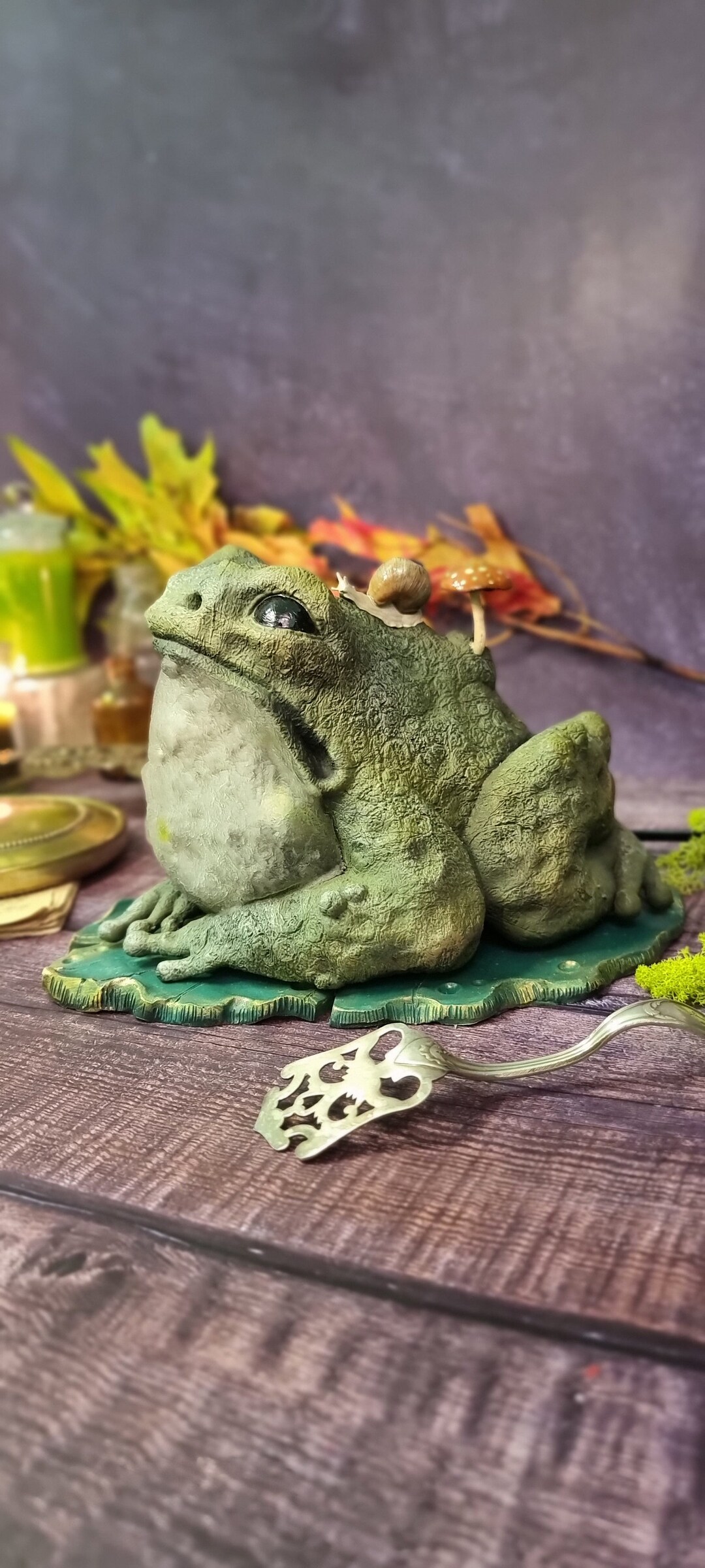 TOAD LAMP MASTERPIECE- Amphibian Fairy Toad Home Decor Lamp Fantasy ...