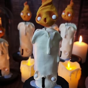 SPOOKY CANDLE - Halloween Ghost Scary Horror Light Home Decor Gift ...