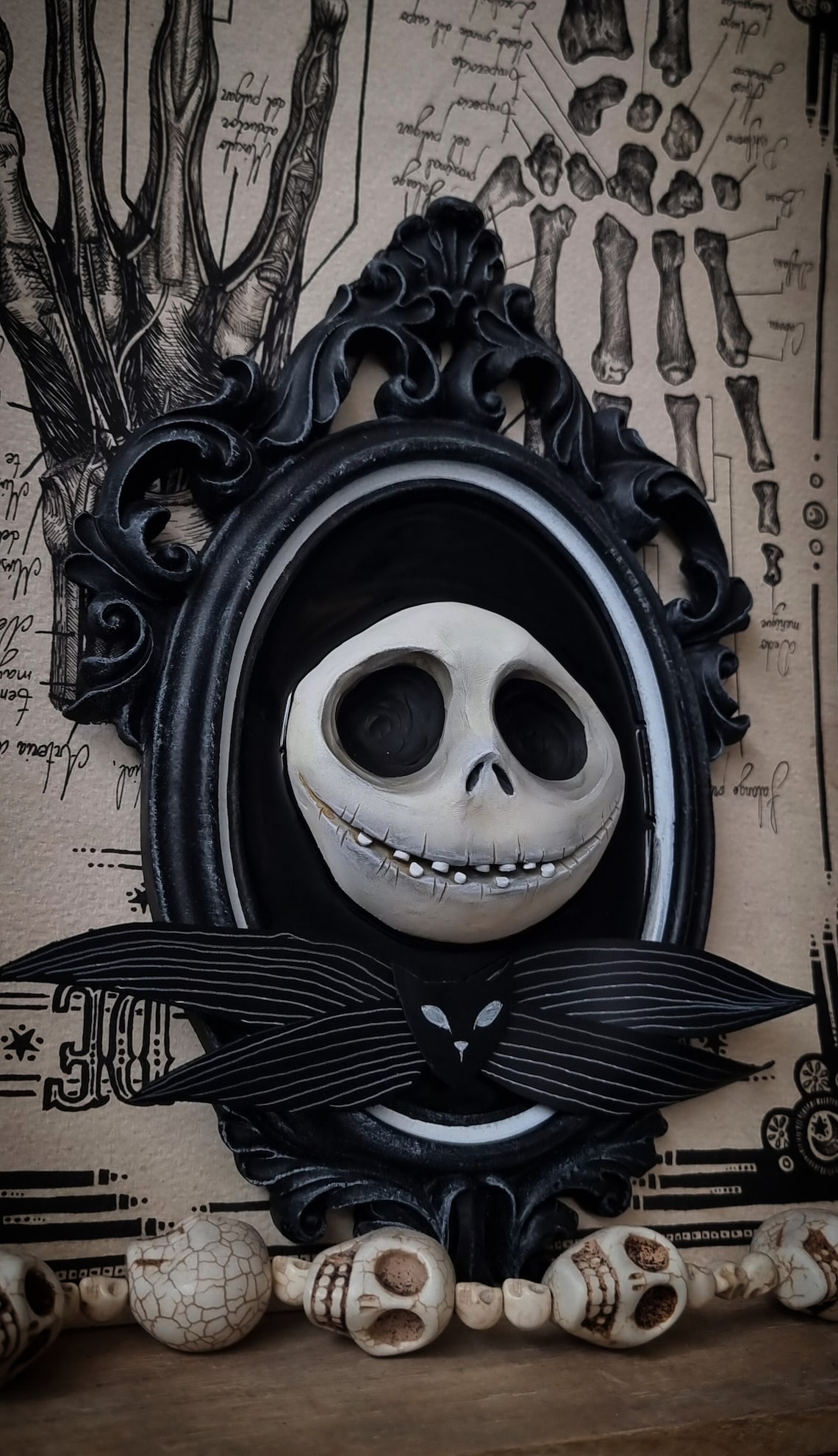JACK FRAME- Spooky Home Decor Jack Skellington Frame Halloween Decor ...