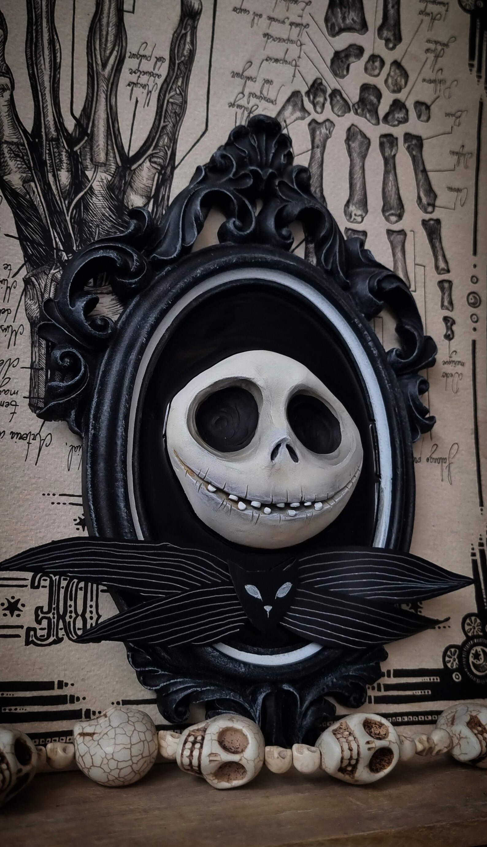 JACK FRAME- Spooky Home Decor Jack Skellington Frame Halloween Decor ...