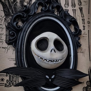 JACK FRAME- Spooky Home Decor Jack Skellington Frame Halloween Decor ...