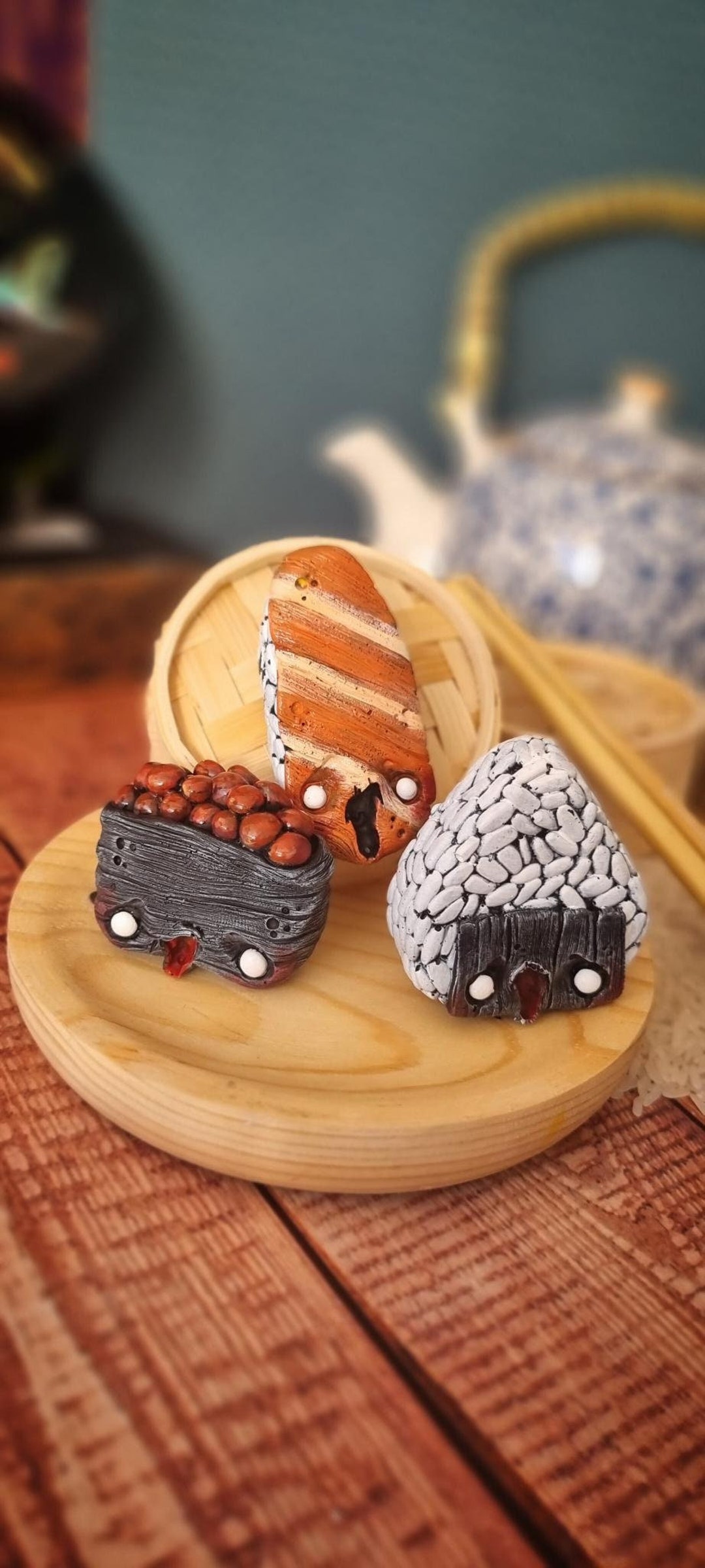 SUSHI MAGNETS - Creppy Magnets Home Decor - Fridge Deco Spooky Asian ...