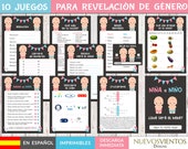 10 Purple and green gender reveal games PRINTABLE instant download. by ...