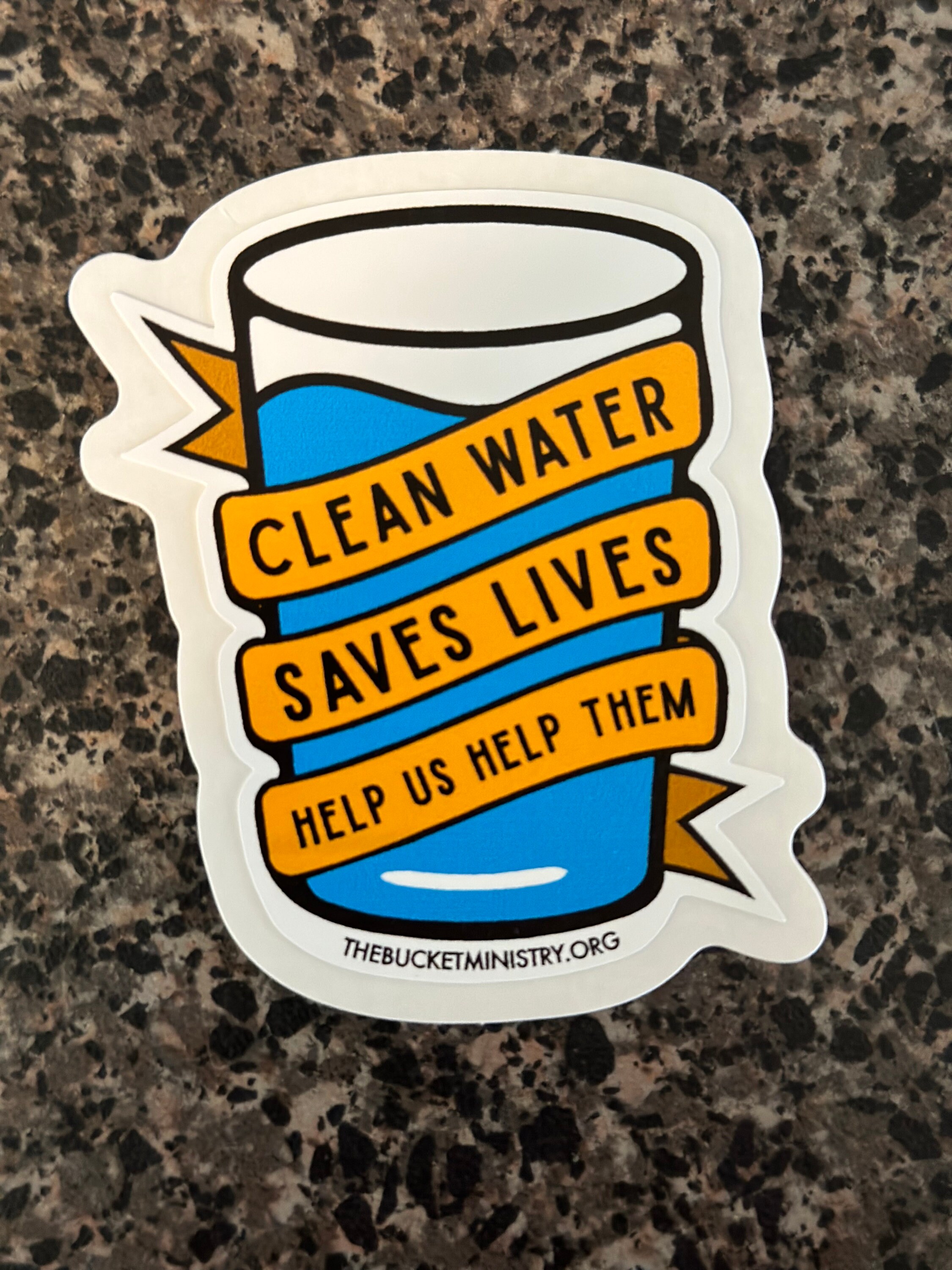 Clean Water Saves Lives Sticker - Donation - Help - Global Water Crisis ...