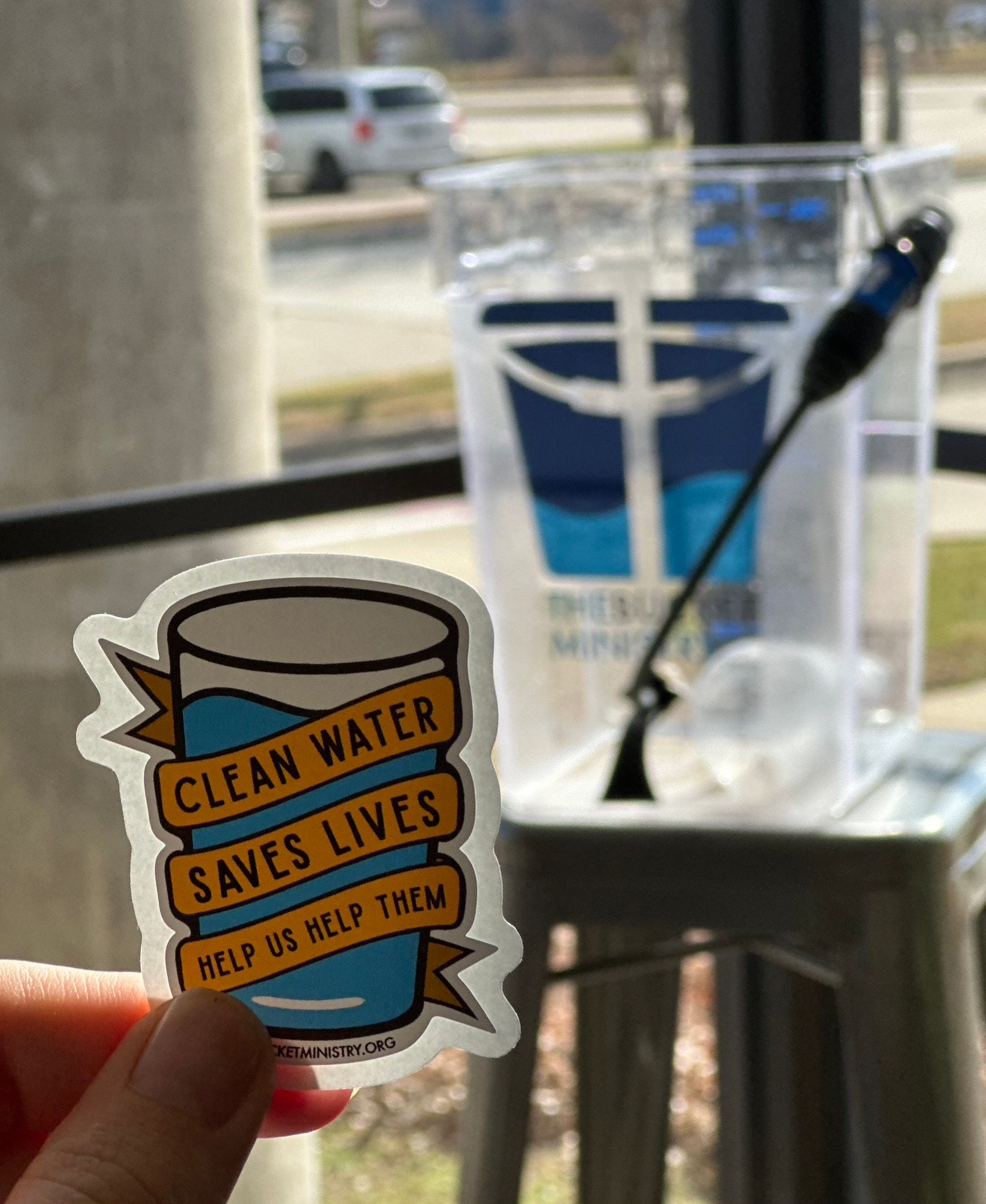 Clean Water Saves Lives Sticker - Donation - Help - Global Water Crisis ...