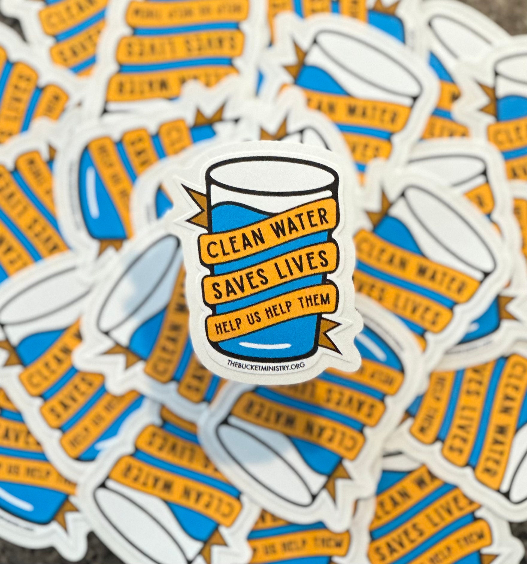 Clean Water Saves Lives Sticker - Donation - Help - Global Water Crisis ...