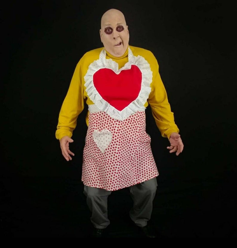 Uncle Fester Inspired Addams Family Values Kitch Heart Apron - Etsy