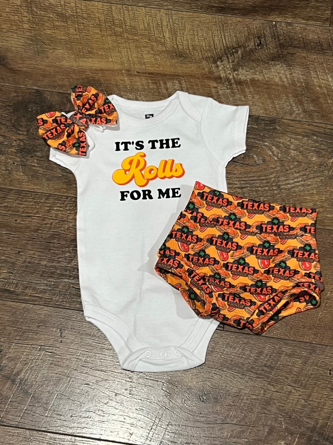 It's the Rolls for Me Bummies Bodysuit Bow - Etsy