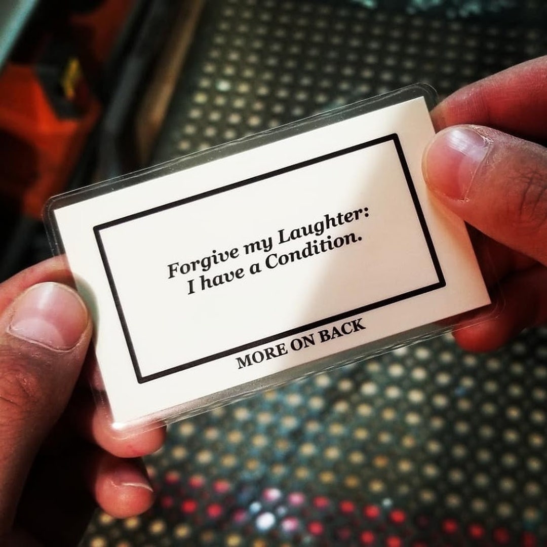 Joker Movie Laughter Condition Card - Etsy