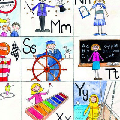 Giant Alphabet Poster - Peoples' Jobs - 75 X 100cm - Etsy