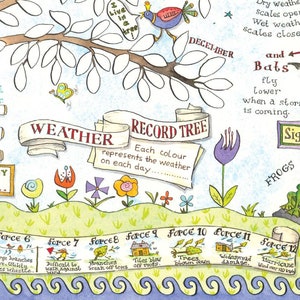 Giant Weather Colouring Poster - 100 X 70cm - Etsy