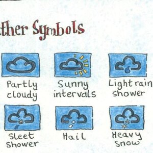 Giant Weather Colouring Poster - 100 X 70cm - Etsy