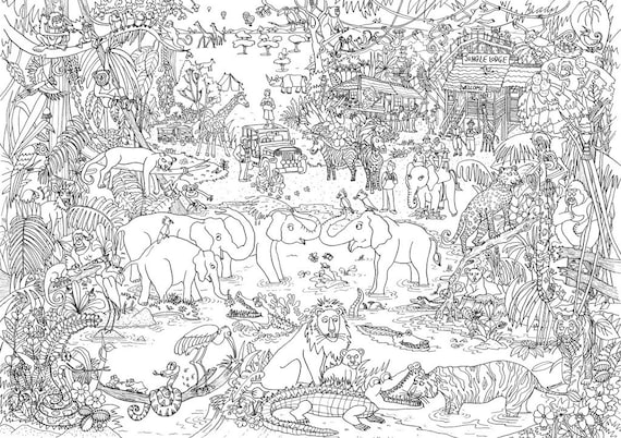 Wildlife Safari Coloring Pages