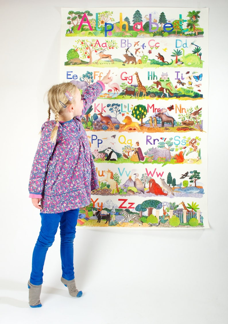 Giant Animal ABC Poster -100 X 70cm - Etsy