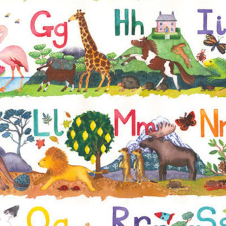 Giant Animal ABC Poster 100 X 70cm - Etsy