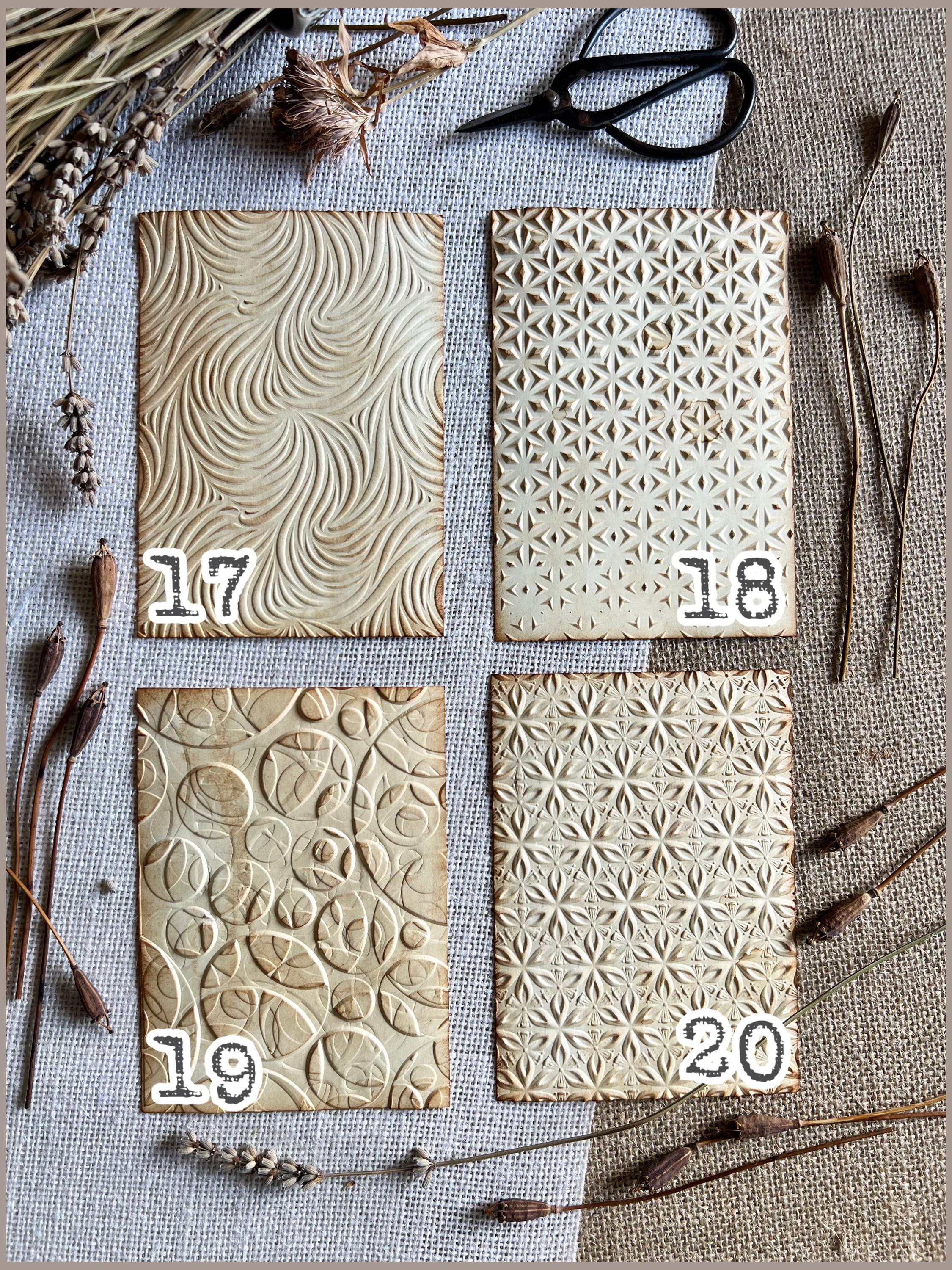 Mix and Match 12 Designs Out of 53 Available! Coffee-stained & Ink ...