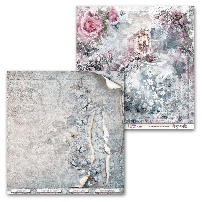 Vintage Paper Pad Collection for Scrapbooking, Papers by Margaret ...