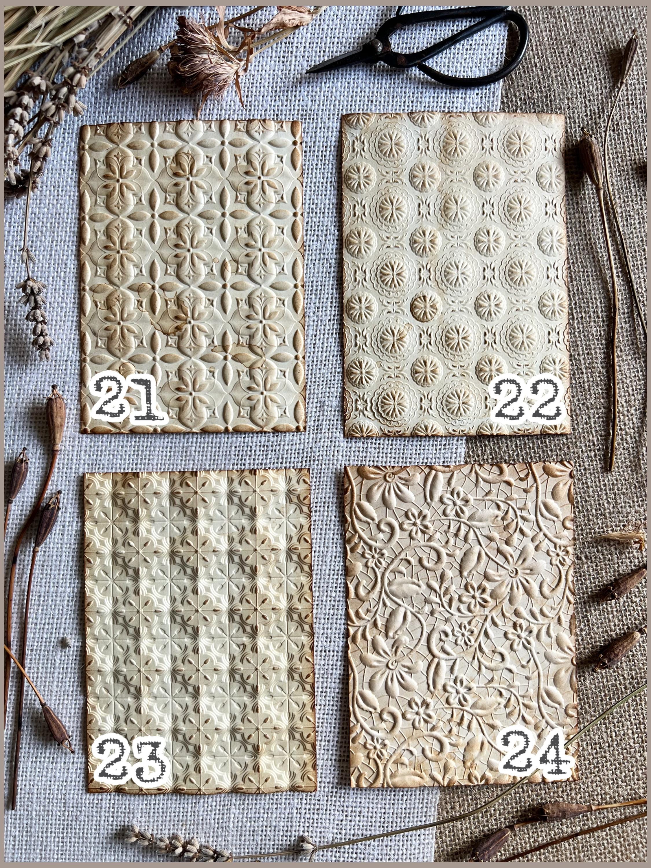 Mix and Match 12 Designs Out of 53 Available! Coffee-stained & Ink ...