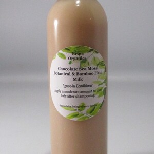Chocolate Sea Moss & Bamboo Hair Milk and Co-wash Conditioner, Brina ...