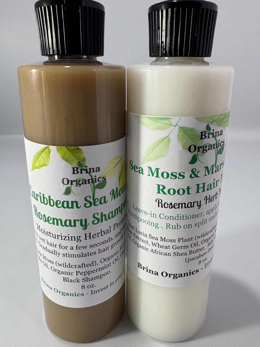 Sea Moss Shampoo and Conditioner Set: for All Hair Types, Natural Hair ...