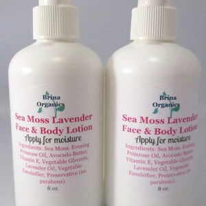 Sea Moss Lavender Face & Body Lotion, Nature Moisture Ingredients ...