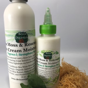 Sea Moss & Rosemary Hair Cream Moisturizer 4 Oz., 8 Oz., or 16 Oz ...