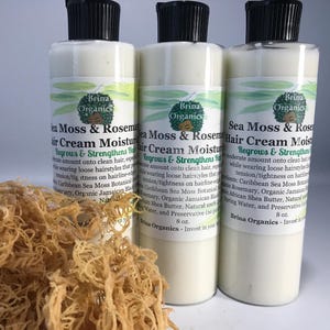 Sea Moss & Rosemary Hair Cream Moisturizer for Afro-textured Hair ...