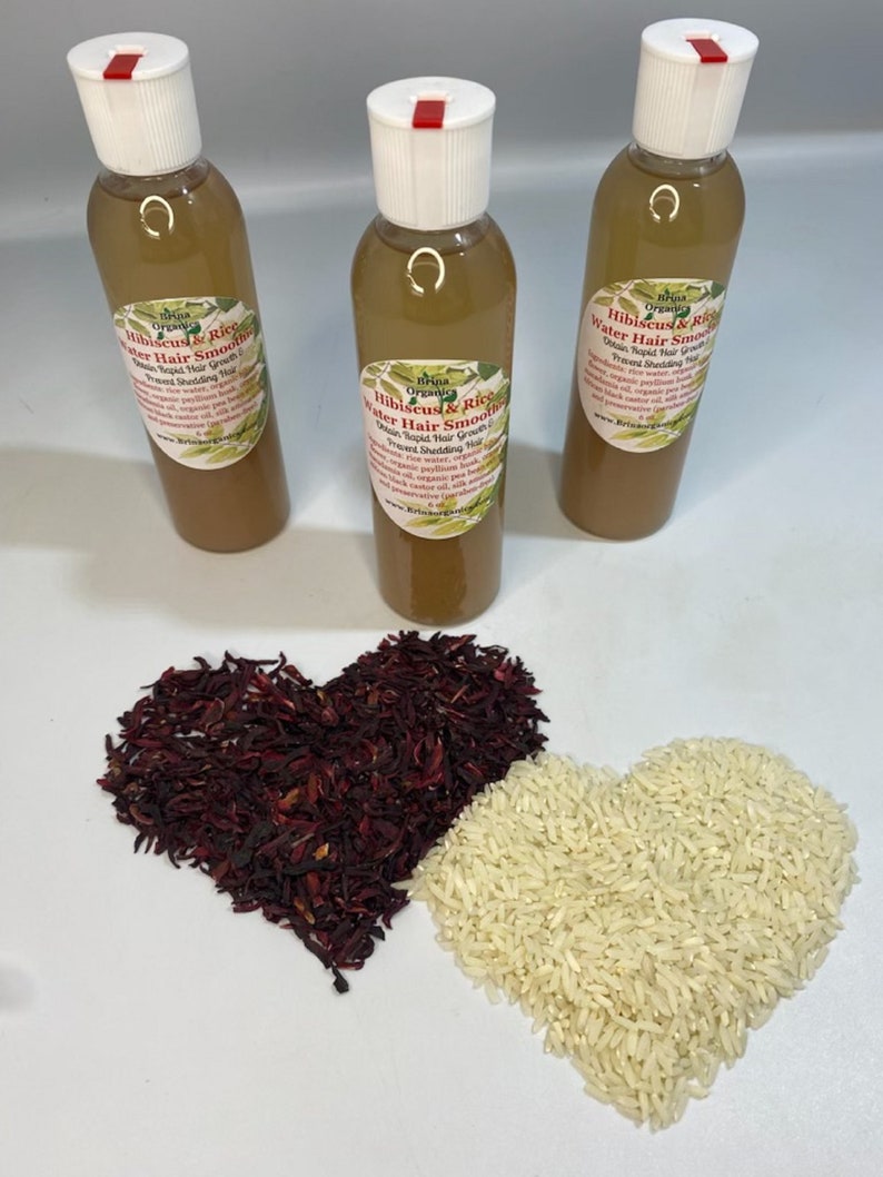 Hibiscus Flower & Rice Water Hair Smoothie 4 Oz. 16 Oz. - Etsy
